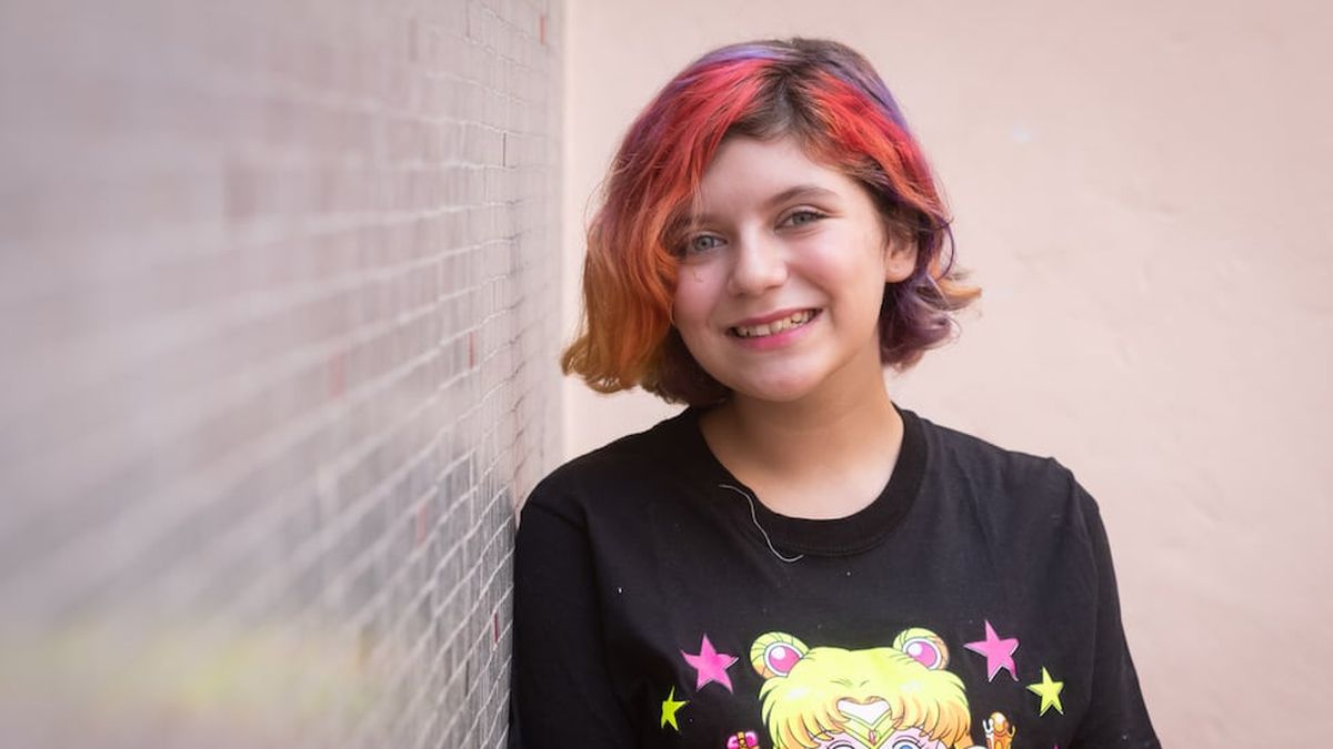 Lina, la pequeña artista que ganó la beca “Dr. Adolfo Calle” en su edición 2023