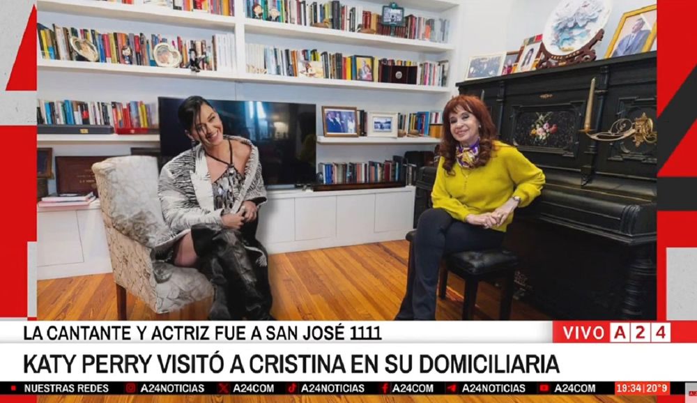 Katy Perry visitó a Cristina en su domiciliaria: Eduardo Feinmann ...