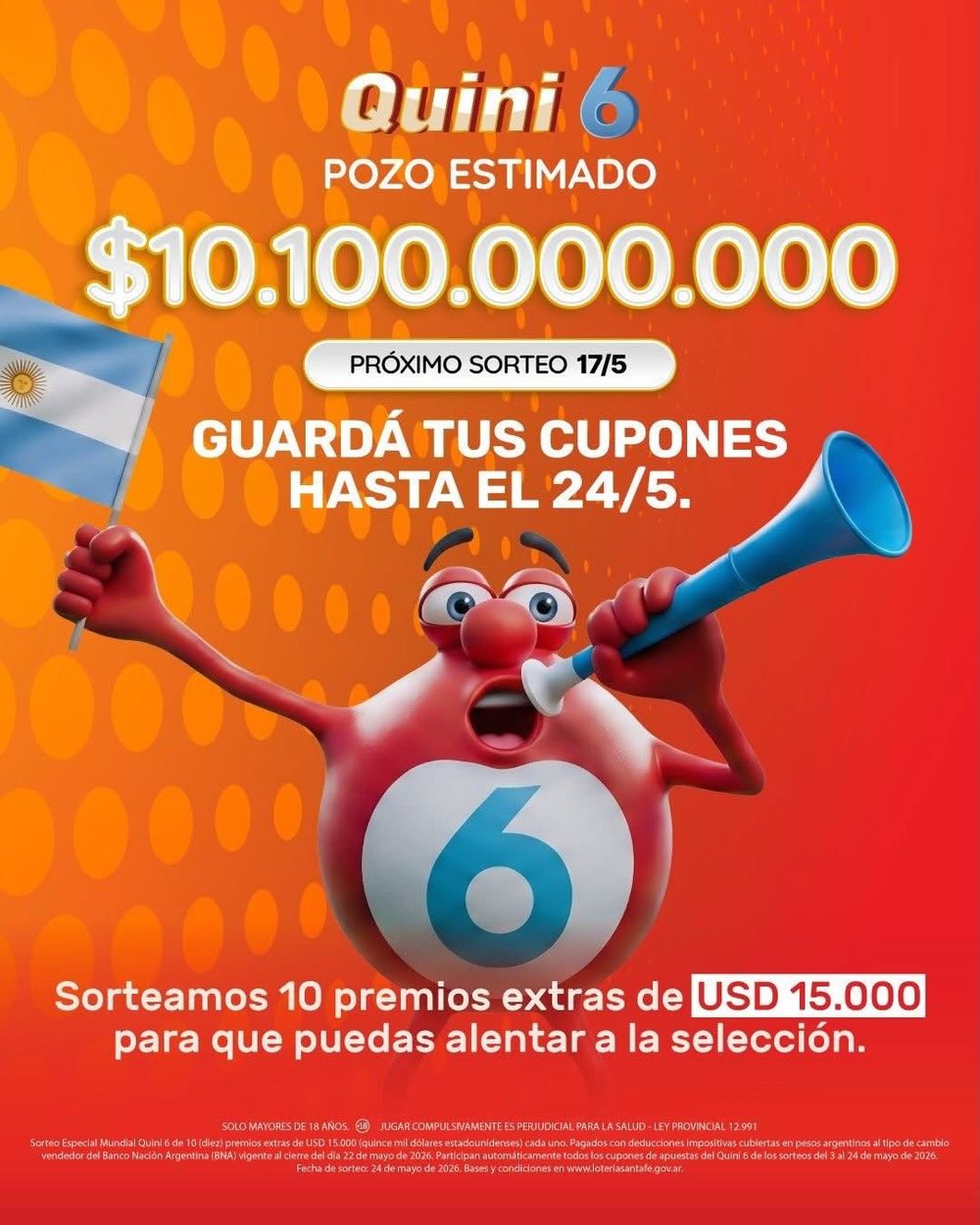 Sortean $10.100 millones en el Quini 6: fecha límite para jugar, precio ...