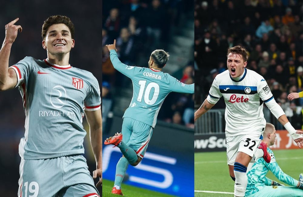 Argentinos en Champions: Dobletes de Julián Álvarez, Ángel Correa y ...