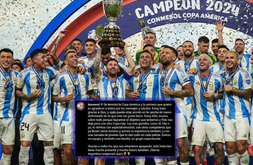Messi se expresó tras la conquista de la Copa América y dio detalles de su lesión: “Espero ...