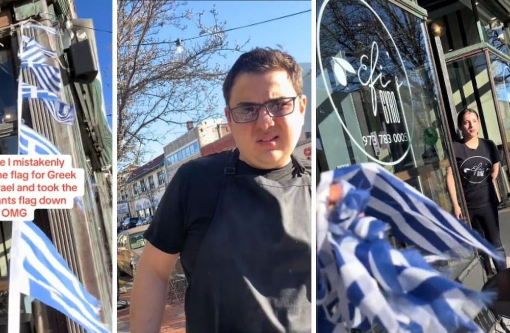Video insólito: una influencer vandalizó un restaurante griego al ...
