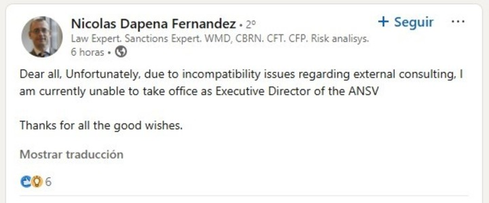 Renunció en menos de 24 horas el nuevo director de Seguridad Vial ...