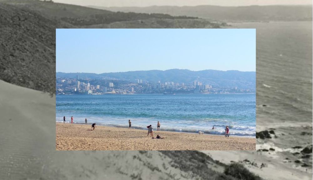 La impactante foto de Reñaca que muestra cómo la playa casi desapareció ...