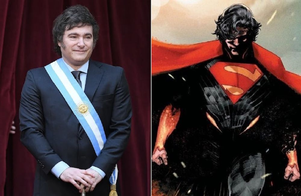 Milei se comparó con el nuevo Superman: “Fenómeno barrial”