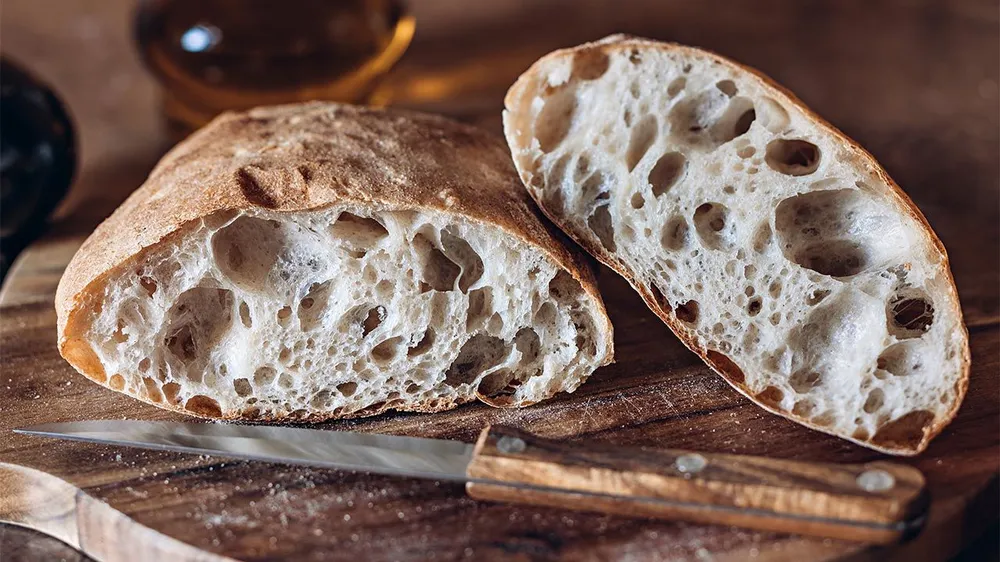 Pan Ciabatta casero con solo 3 ingredientes y en 20 minutos para ...