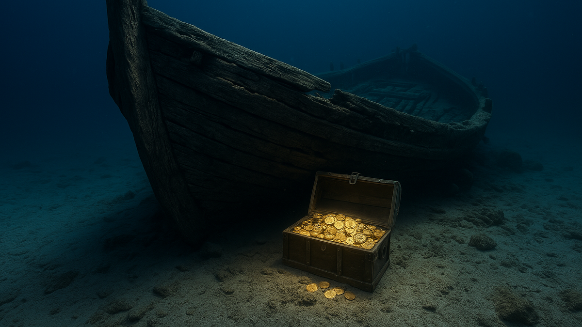 Descubren un barco perdido por 500 años con un tesoro oculto, uno de ...