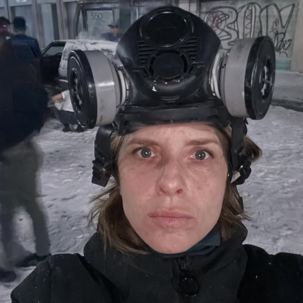 Carla Peterson mostró imágenes inéditas del rodaje de El Eternauta