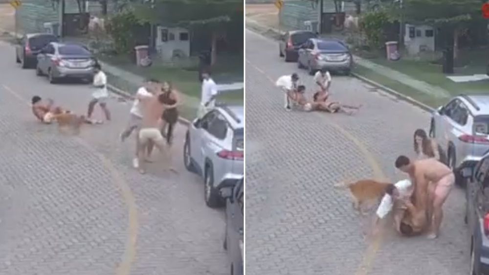 El video viral de dos exBoca a las piñas en Año Nuevo con vecinos en ...