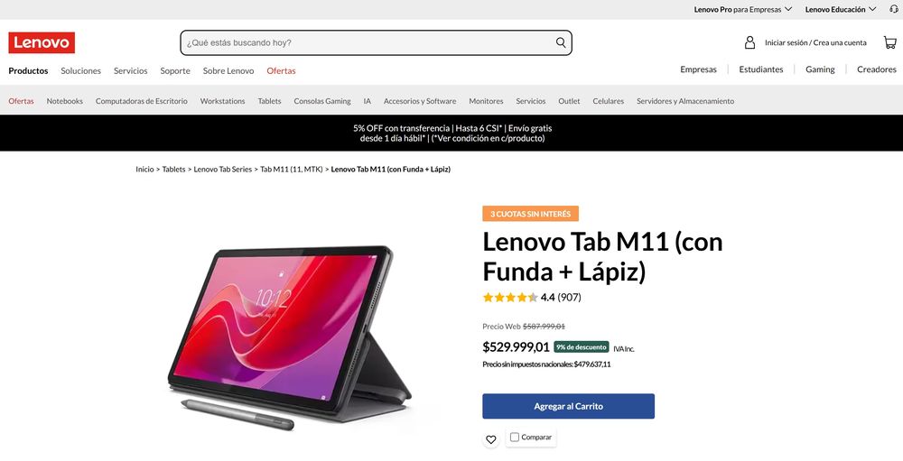 Tablet Lenovo: cuánto sale en Chile el modelo M11 de 128GB comparado ...