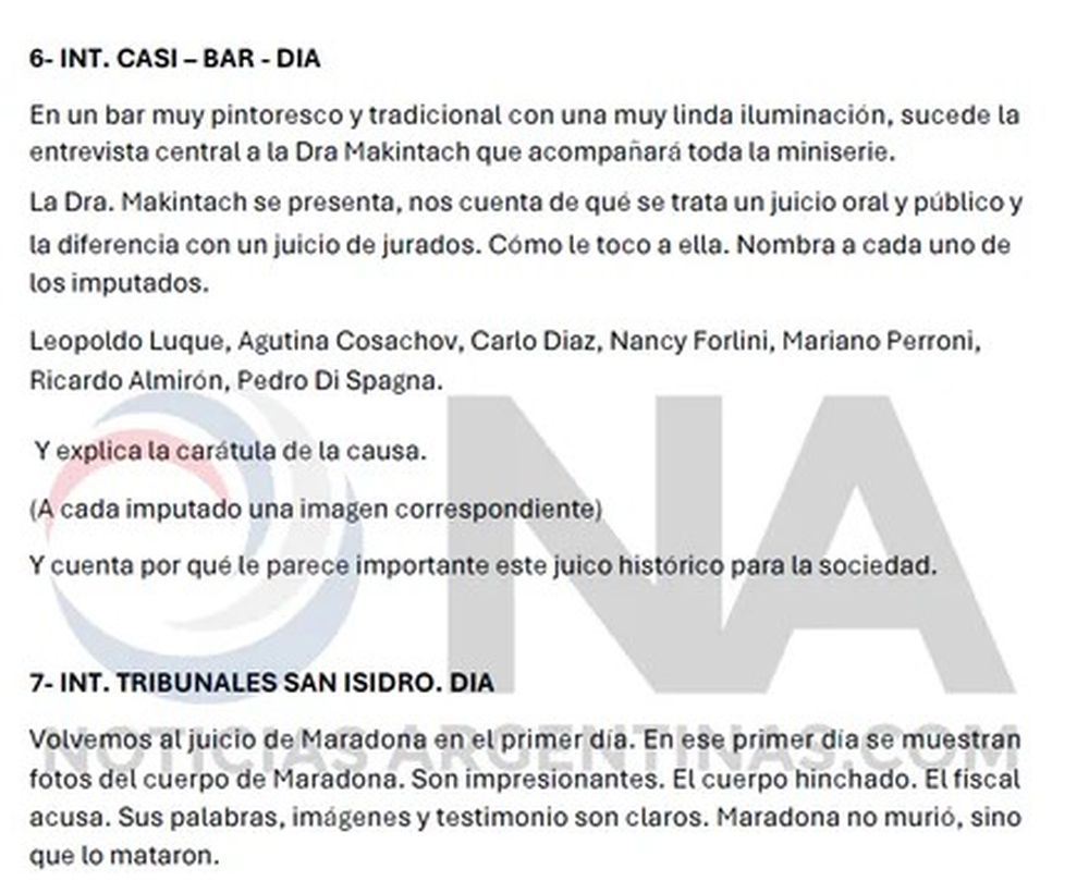 Filtraron el guion del documental del caso Diego Maradona: anticipa la condena de la jueza Makintach