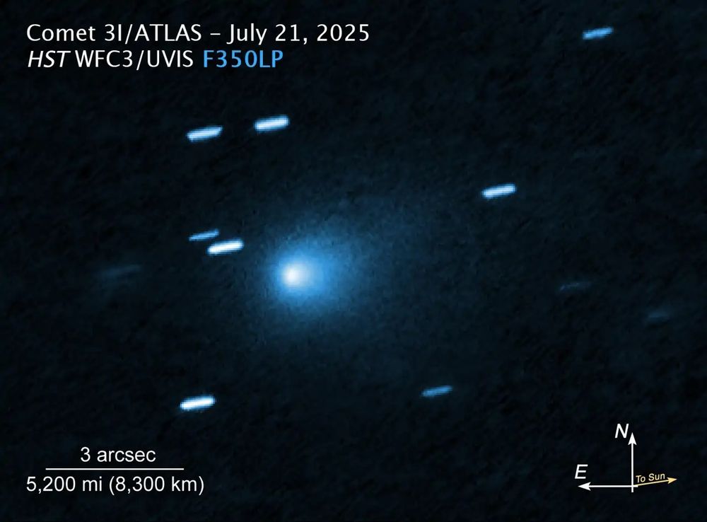 El cometa 3I/Atlas reapareció tras cruzar detrás del sol y pudieron ...