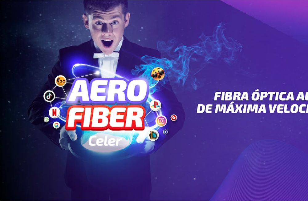 Celer Internet presenta Aerofiber: fibra óptica aérea de máxima velocidad