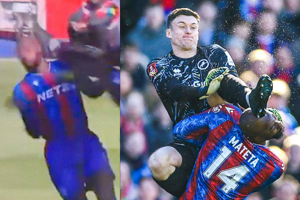La patada del año: la terrible lesión de Mateta por FA Cup