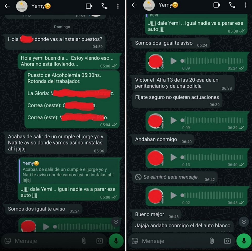 Filtran presunto chat de una funcionaria municipal que pide ubicación ...