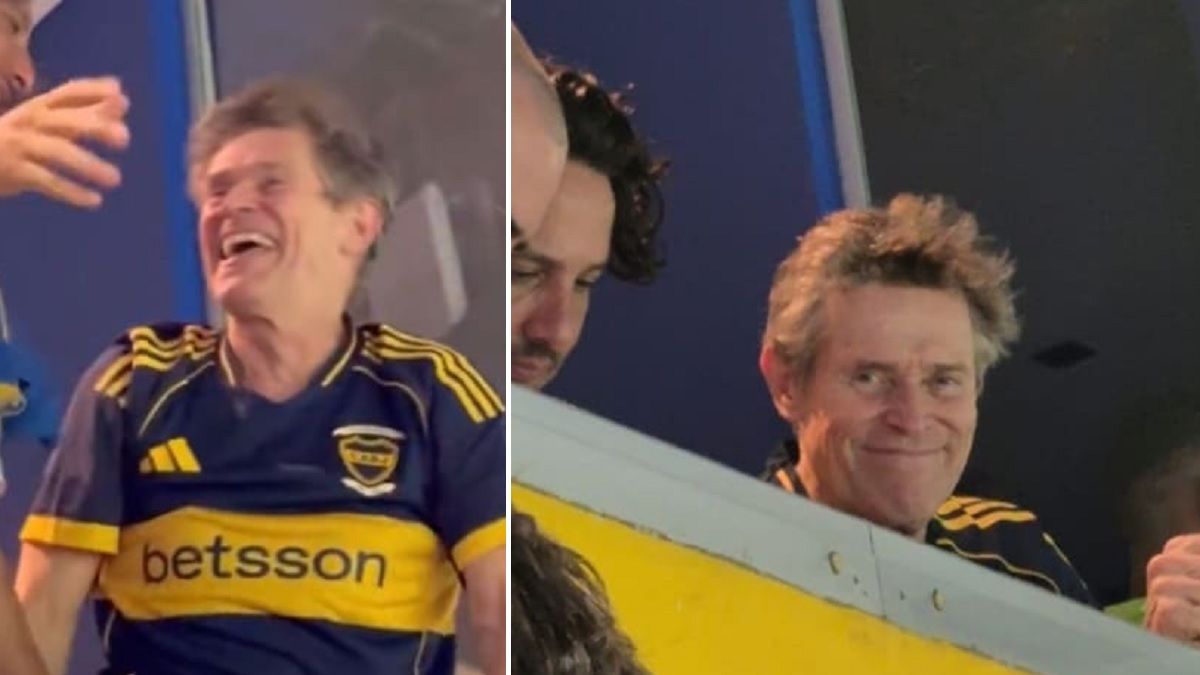 Willem Dafoe, el duende bostero que festejó en la Bombonera: así fue la ...