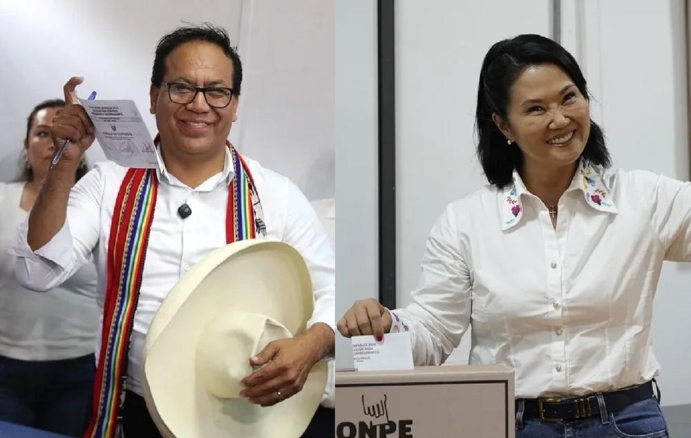 Final peleado en Perú: la definición entre Keiko Fujimori y Roberto ...