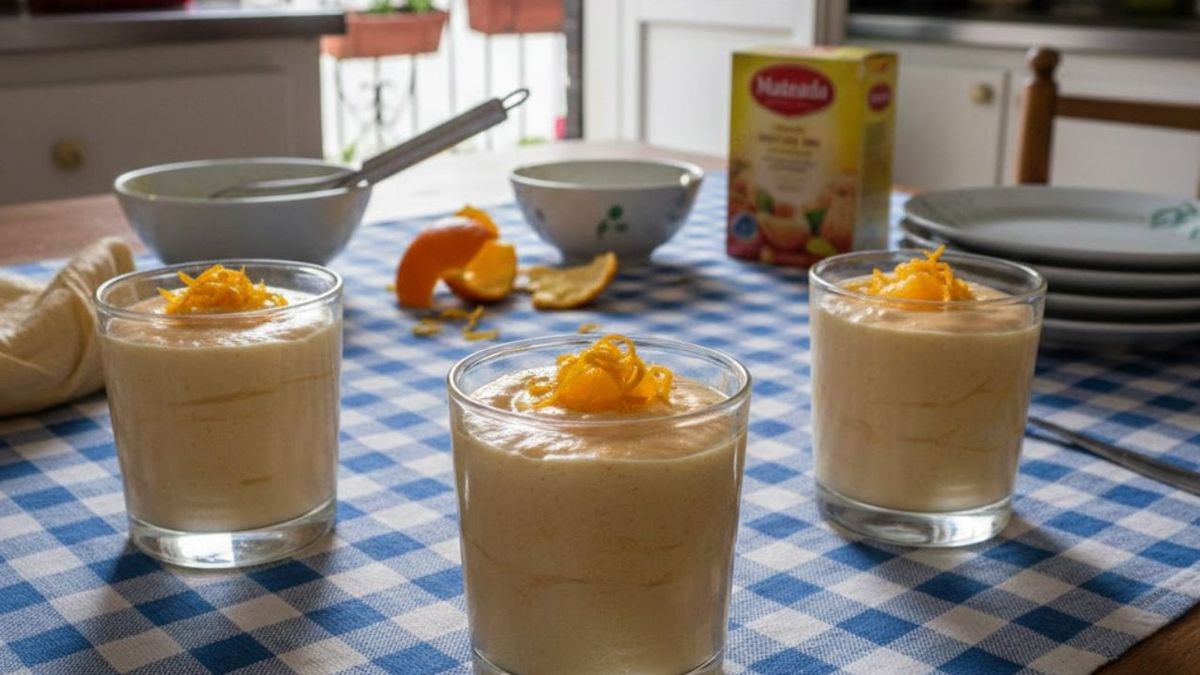 Mousse de naranja: receta fresca, fácil y lista en 5 minutos