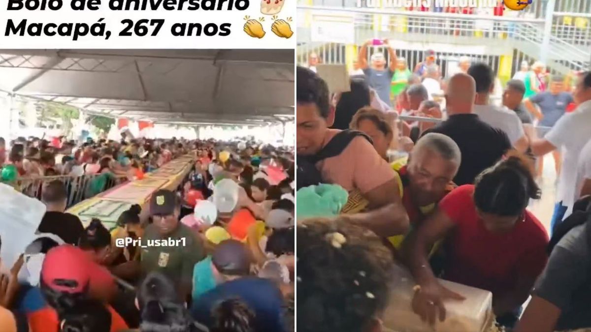 Un municipio hizo una torta gigante por su aniversario pero todo se ...